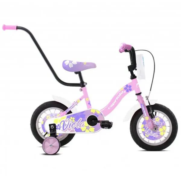Capriolo viola 12″ht pink-beli bicikl (92110412)