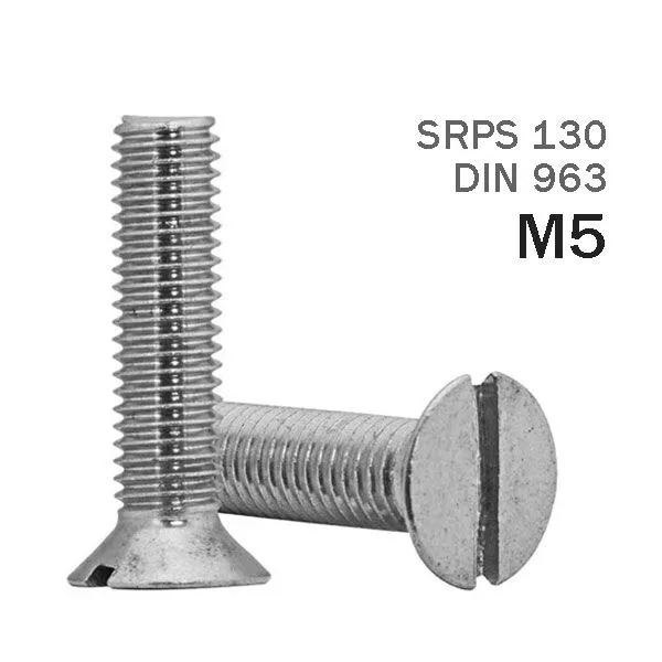 VIJAK SRPS 130 M5 (DIN 963) cinkovan