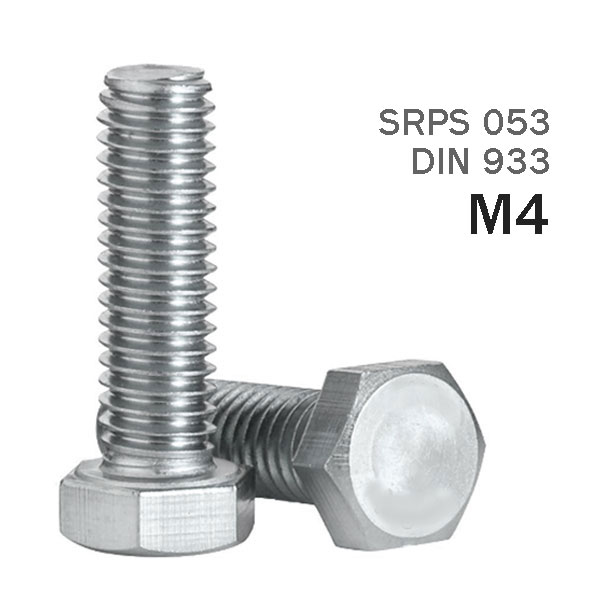 VIJAK SRPS 053 M4 (DIN 933)
