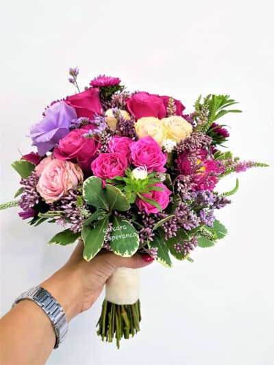 Bidermajer – Mini ruža, lizijantus, ruža, vres, dekoracija