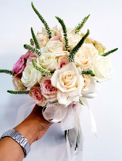 Bidermajer – Mini ruža, ruža, vres, dekoracija