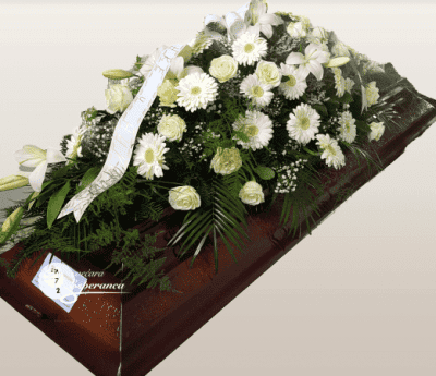 Suza za kovčeg – gerber, ruža, ljiljan, gipsofila, zelenilo