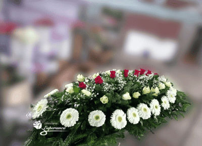 Suza za kovčeg 1,7m – ruža, gerber