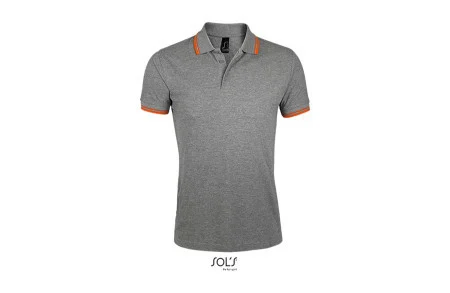 SOL'S Pasadena muška polo majica sa kratkim rukavima Grey melange S ( 300.577.74.S )