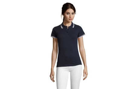 SOL'S Pasadena ženska polo majica sa kratkim rukavima Teget/bela XXL ( 300.578.55.XXL )