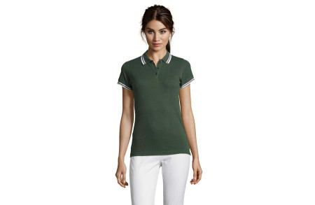 SOL'S Pasadena ženska polo majica sa kratkim rukavima Tamno zelena M ( 300.578.45.M )