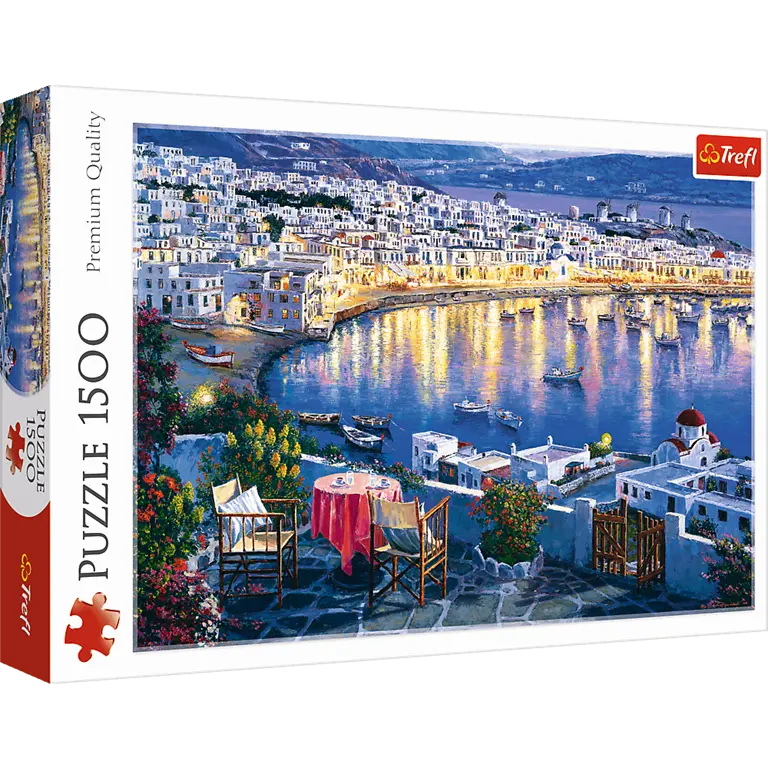 Trefl Trefl puzzle 1500 - Myconos at sunset (26144)