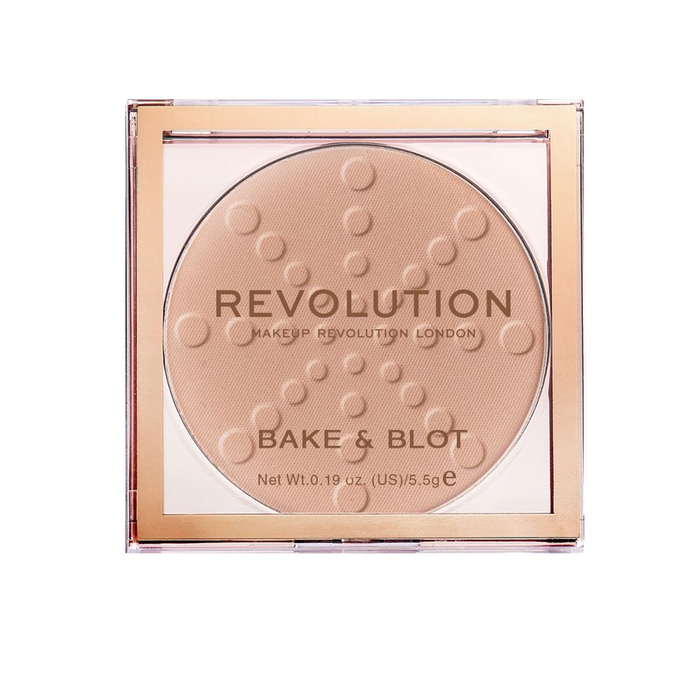 Puder u kamenu za setovanje šminke MAKEUP REVOLUTION Bake & Blot 5.5g Beige