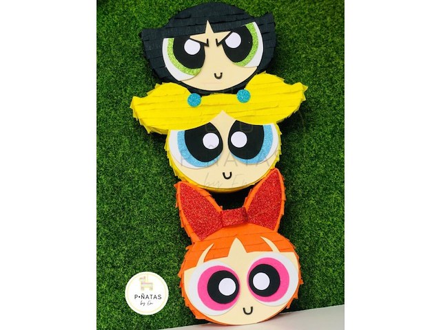 Powerpuff girls, mini pinjate.