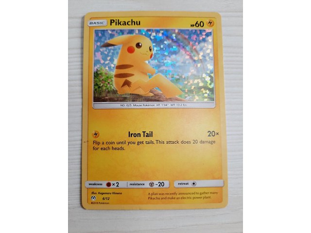Pikachu pokemon karta