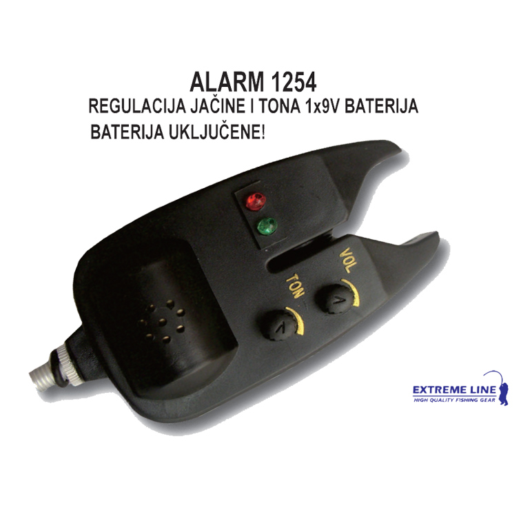 ALARM 1254 – Regulacija jačine i tona 1x9v baterija