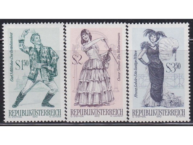 Austrija 1970 Čuvene operete čisto