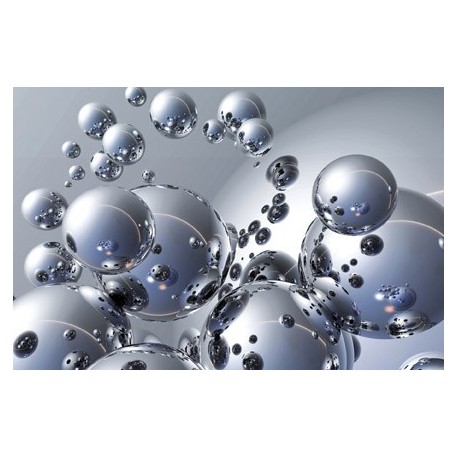 POSTER SILVER ORBS 664