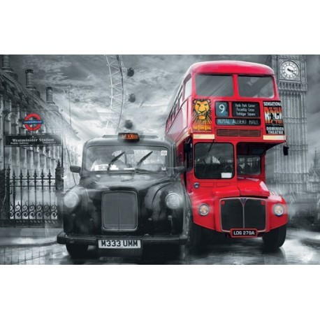 POSTER TAXI & BUS 698