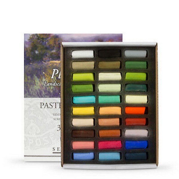 Sennelier Cardboard Set - 30 1/2 Pastels Ecu "Landscape"