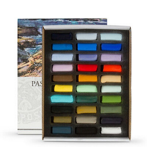 Sennelier Cardboard Set - 30 1/2 Pastels Ecu "Seaside"