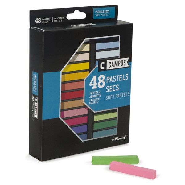 CAMPUS Soft pastel - Cardboard box Cardboard set - 48 assorted colors