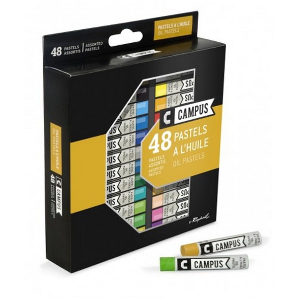 CAMPUS Oil pastel - Cardboard box Cardboard set - 48 assorted colors