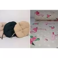 Okrugli jastuk sedalica za stolice 50 cm - Flamingo