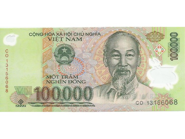 Vietnam 100.000 dong 2013. UNC Polimer