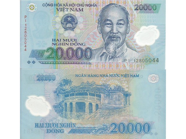 Vietnam 20.000 dong 2012. UNC Polimer