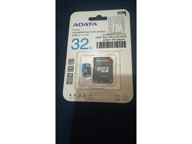 Mikro SD  kartica 32 GB Adata class 10   i  adapter