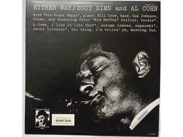 ZOOT  SIMS &;;; AL  COHN - EITHER WAY (Japan Press)