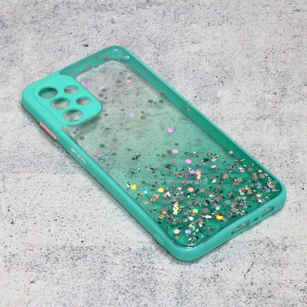 Maskica Frame Glitter za Samsung A135F Galaxy A13 4G mint