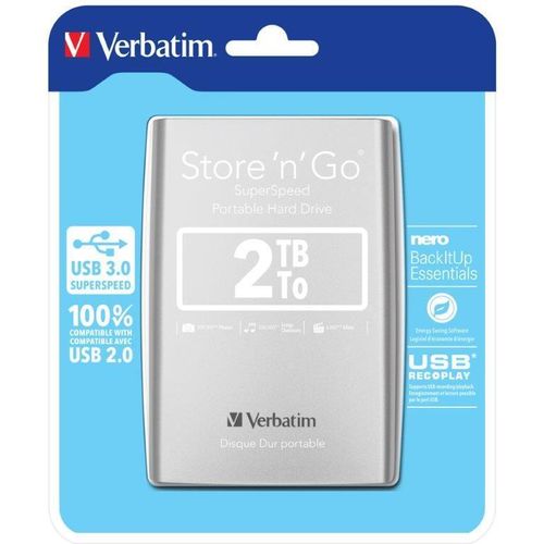 Verbatim HDD 2TB 3.0 Sivi (53189)