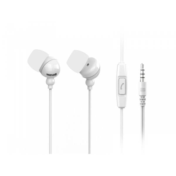 MAXELL SLUSALICE PLUGZ WHITE+MIC (DUDI)