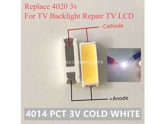 Led diode 4014 3V za reparaciju pozadinskog osvetlenja tv.