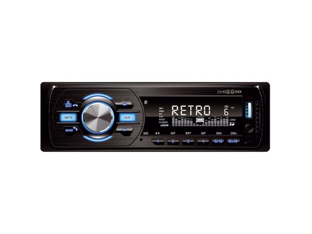 Auto radio SAL VB4000 FM, USB, SD, 3,5mm, Bluetooth, mikrofon 4x45W