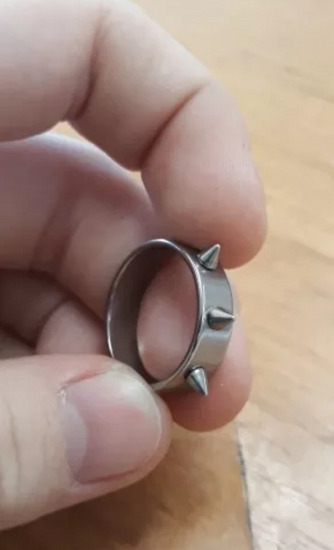 Prsten pank muško ženski veličina 9