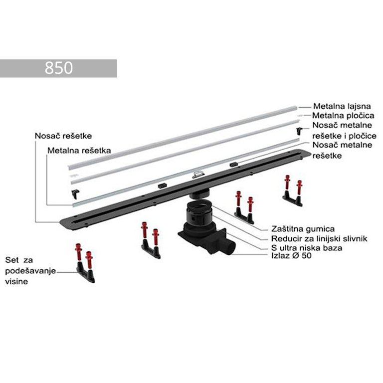Slivnik PREMIUM LINE 850 slim
