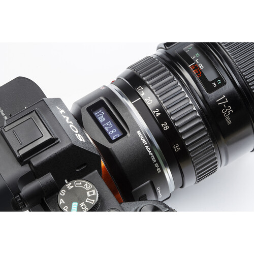 Viltrox EF-E5 Mark V Adapter Canon EF / EF-S na Sony sa OLED Displejom