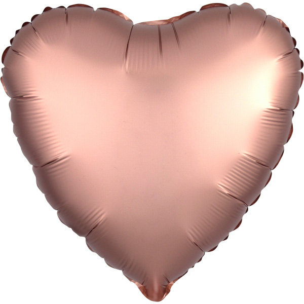 9914132
18″ Foil Silk Lustre Rose Copper Heart