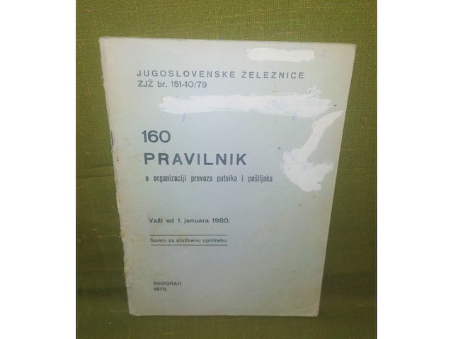 PRAVILNIK O ORGANIZACIJI PREVOZA PUTNIKA I POŠILJAKA