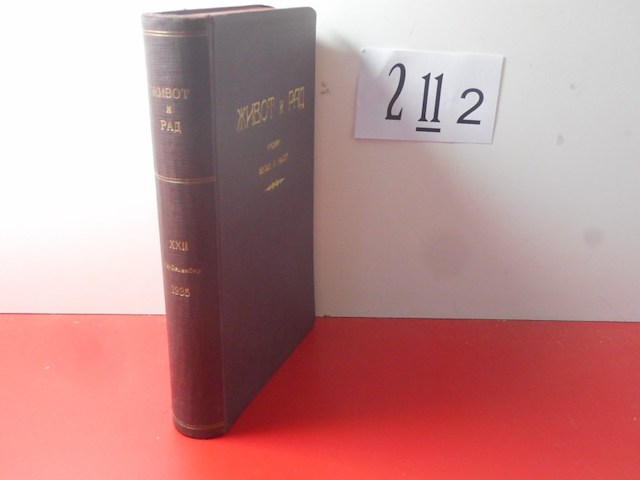 2 11 1 Ant. časopis ŽIVOT I RAD dve knjige 1935.i1940.