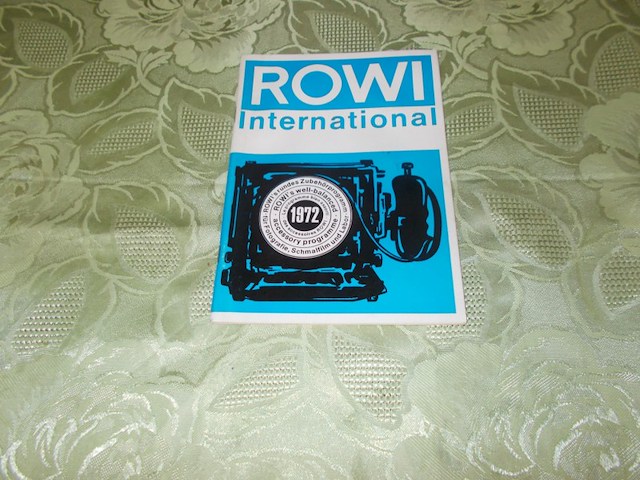 Rowi International - katalog za 1972 godinu na nemackom