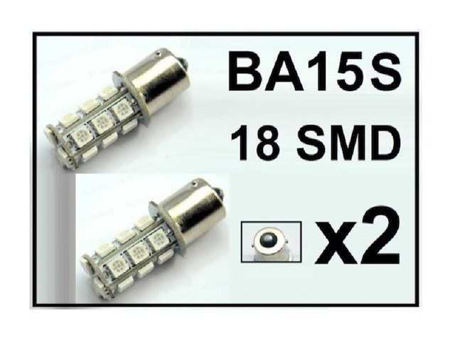 LED Sijalica - BA15S - BELA - 2 komada