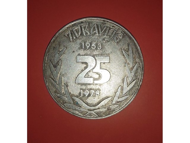 JUBILARNA PLAKETA `ZDRAVLJE-LESKOVAC` 1953-1978