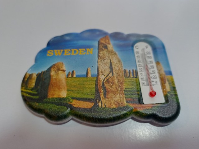 Magnet za frižider Termometar  Sweden Švedska NOVO....