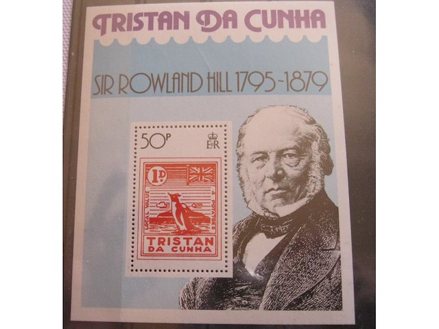 Blok, MNH, Tristan da Cunha, Sir Rowland Hill