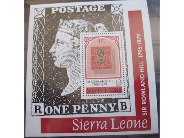 Blok, MNH, Sierra Leone, One penny