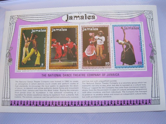 Blok, MNH, Jamaica, The National Dance