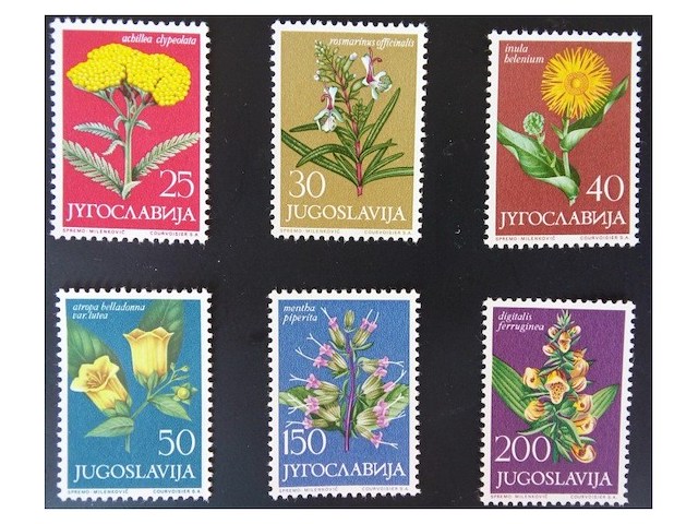 Serija SRFJ 1965, Flora, Š-1498-1503, MNH