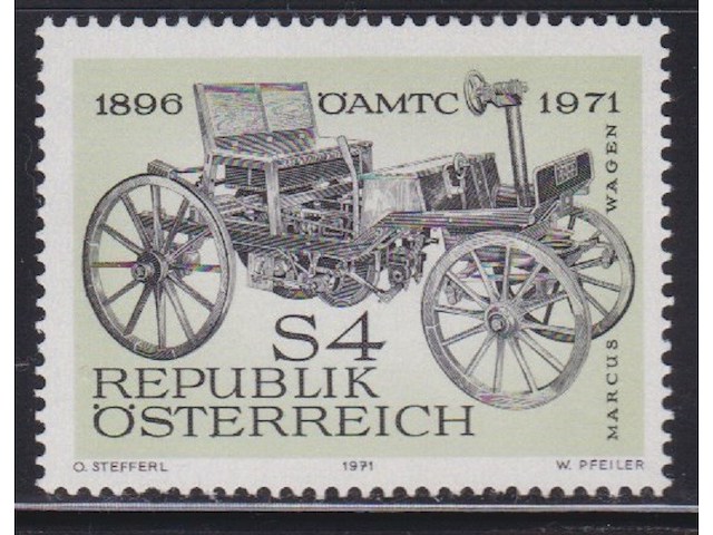 Austrija 1971 Austrijski auto čisto