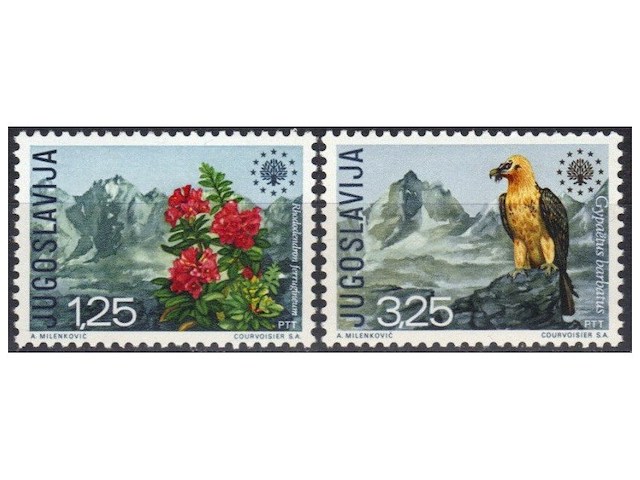 Zaštita prirode, SFRJ, 1970., Š-1796-1797, Mi-1406-07