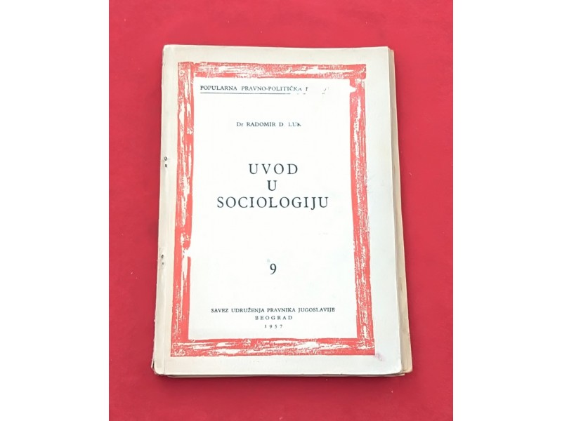 Uvod u sociologiju Radomir Lukić