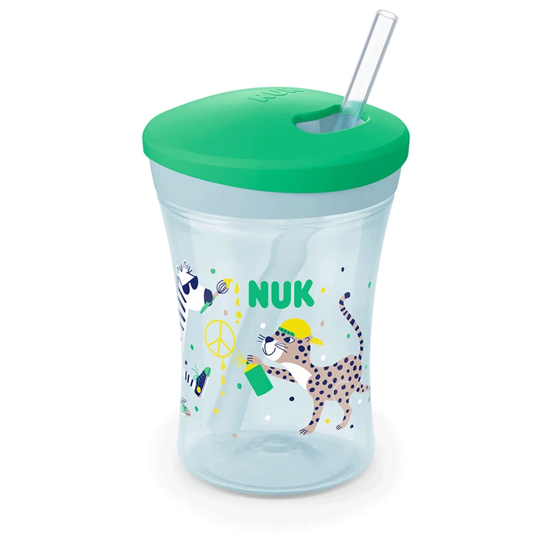 Nuk čaša za učenje Action cup Animals, 12m+